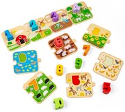 Bigjigs Toys Puzzle s obrázky a čísly