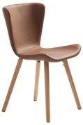 Hnědé kovové jídelní židle v sadě 2 ks Teslin – Unique Furniture
