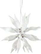 Ideal Lux - LED Lustr na lanku LEAVES 8xG9/3W/230V pr. 63 cm bílá 111957