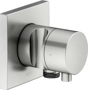Keuco IXMO Comfort - Uzavírací a přepínací ventil pod omítku, pro 2 spotřebiče, s připojením a držákem sprchy, nerez 59557061202
