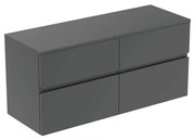Ideal Standard Finesse - Umyvadlová skříňka, 120x44x56 cm, 4 zásuvky, matný antracit E3426Y2