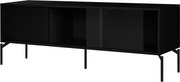 Černý TV stolek 160x60x42 cm Met – noo.ma