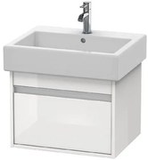 Duravit Ketho - Umyvadlová skříňka 41x55x44 cm, 1 zásuvka, lesklá bílá KT668602222