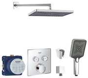 SANITINO - Sprchový set s baterií a tělesem pod omítku Grohe, příslušenství kielle, chrom SANI21GKK011