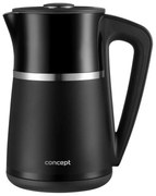 Concept - Rychlovarná konvice, objem 1,7 l, s regulací teploty, 2200 W, černá rk3100