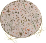 Bellatex Sedák DITA kulatý hladký průměr 40 cm Větvička Béžová,Zelená,Oranžová