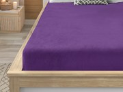 Prostěradlo mikroplyš SOFT 90x200 cm tmavě fialové