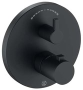 Kludi Nova Fonte - Termostatická baterie pod omítku pro 2 spotřebiče, matná černá 208303915