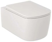 Kludi Resa S - Závěsné WC se sedátkem SoftClose, Rimless, Spiralflush, matná bílá 27WCSET53