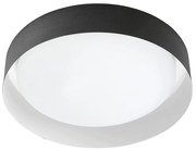 Linea Light 8301 Crew_2, stropní svítidlo s černo-bílým límcem, 22W LED 3000K, prům. 40cm