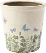 Dekorativní obal na květináč Butterflies Home L - Ø 17*16 cm