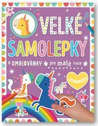Velké samolepky a omalovánky pro malé ruce - Jednorožci