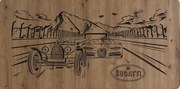 Li-Go "Bugatti" světelný obraz 230V 100x50cm provedení povrchu: dub světlý
