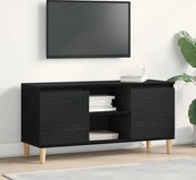 vidaXL TV skříňka s nohami z masivního dřeva 103,5x35x50 cm [862584] Barva: Černý dub