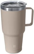 Termohrnek iris barcelona tumbler s rukojetí 850 ml, béžový