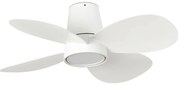 FARO Barcelona FARO 34315 - LED Stm. str. ventilátor KLOVER S LED/20W/230V bílá pr. 80 cm + DO 34315