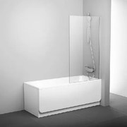 Ravak Pivot - Vanová zástěna, 80x140 cm, lesklý hliník/čiré sklo 79840C00Z1