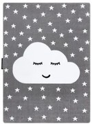 Koberec PETIT CLOUD OBLÁČEK HVĚZDY šedý