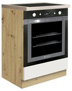 GLAMOUR b | dolní skříňka GLA-17D na vestavnou troubu | 60 cm | bílá mat