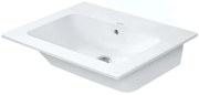 Duravit ME by Starck - Nábytkové umyvadlo 63x49 cm, matná bílá 2336633260