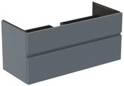 Ideal Standard Finesse - Umyvadlová skříňka, 120x51x55 cm, 2 zásuvky, Ribbed Matt ashblue E3394UQ
