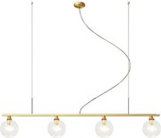 Toolight Toolight, Závěsná lampa Zlaté skleněné koule 4ks APP675-4CP, OSW-06200