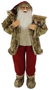 Dekorace Santa Claus Krémově-bordový 115cm