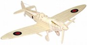 Woodcraft Dřevěné 3D puzzle spitfire