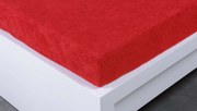 MK Lůžkoviny Froté prostěradlo 220 × 200 cm Exclusive – tmavě červené