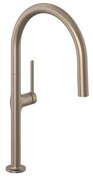 Kludi Reef - Dřezová baterie s výsuvnou sprškou, kartáčovaný bronz 50851N175