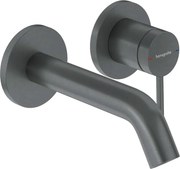 Hansgrohe Tecturis S - Umyvadlová baterie pod omítku, s výpustí, 2-otvorová instalace, EcoSmart+, kartáčovaný černý chrom 73350340
