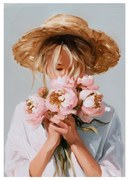 Obraz s ručně malovanými prvky na plátně 70x100 cm Estelle – Styler