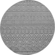 Ayyildiz, Kusový koberec Helix 2202 silver kruh, 120x120, šedá, chodba / předsíň
