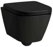 Laufen Meda - Závěsné WC, Rimless, matná černá H8201137160001