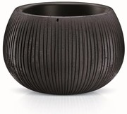 Prosperplast Květináč s vkladem BETON BOWL černý 29 cm