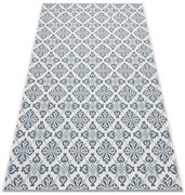 Koberec COLOR 19246/969 SISAL Květiny Bílá