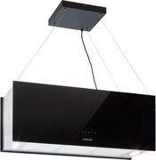 Klarstein Kronleuchter XL, digestoř, 90 cm, ostrůvková, 577 m³/h, dotyková, LED, černá