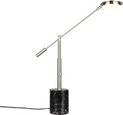 Černá/ve stříbrné barvě LED stolní lampa (výška 65 cm) Fiore – Trio Select