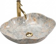 Keramické umyvadlo na desku REA PEARL Ruststone, mramor