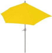 Slunečník půlkruh Parla 270 cm bez stojanu - polyester/hliník - žlutá