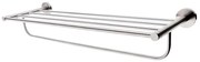 Nimco Unix - Polička s držákem ručníků, délka 65 cm, broušená nerez UNM 13063-10