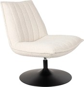 Bílé křeslo z textilie bouclé Jax – White Label