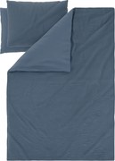 Livarno® Krepové ložní povlečení, 240 x 220 cm, 70 x 90 cm (modrá)
