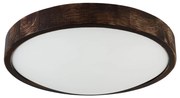 Stropní svítidlo OAK SMOKY SLIM 2xE27/15W/230V pr. 37 cm dub/tmavě hnědá