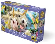 Puzzle 3D - Smějící se jednorožci