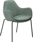 Světle zelené křeslo z textilie bouclé Zimmer – DAN-FORM Denmark