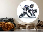 Hokejový brankář 01 textilní přelepitelná samolepka na zeď arch 75 x 75 cm