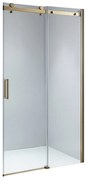 BPS-koupelny Posuvné sprchové dveře HYD-PD03D 120 zlaté/transparent pro instalaci do niky - bez vaničky