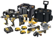 DeWALT Nářadí - 14dílná sada AKU nářadí, baterií a nabíječky DCK755P3T