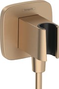 Hansgrohe FixFit Q, kolínko s držákem sprchy, kartáčovaný bronz, HAN-26887140